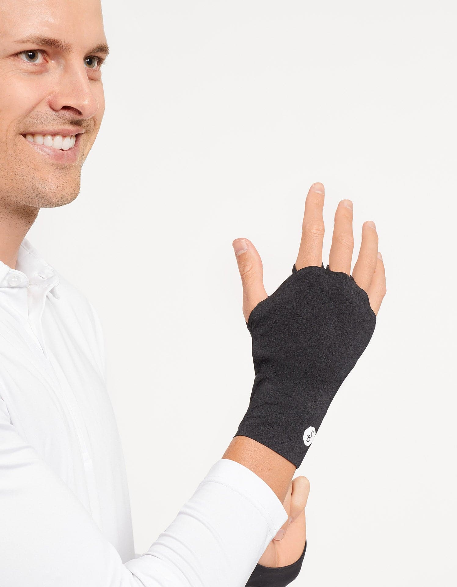 Men's UPF 50+ Palmless Gloves | Cooling Sun Protection for Hands Solbari
